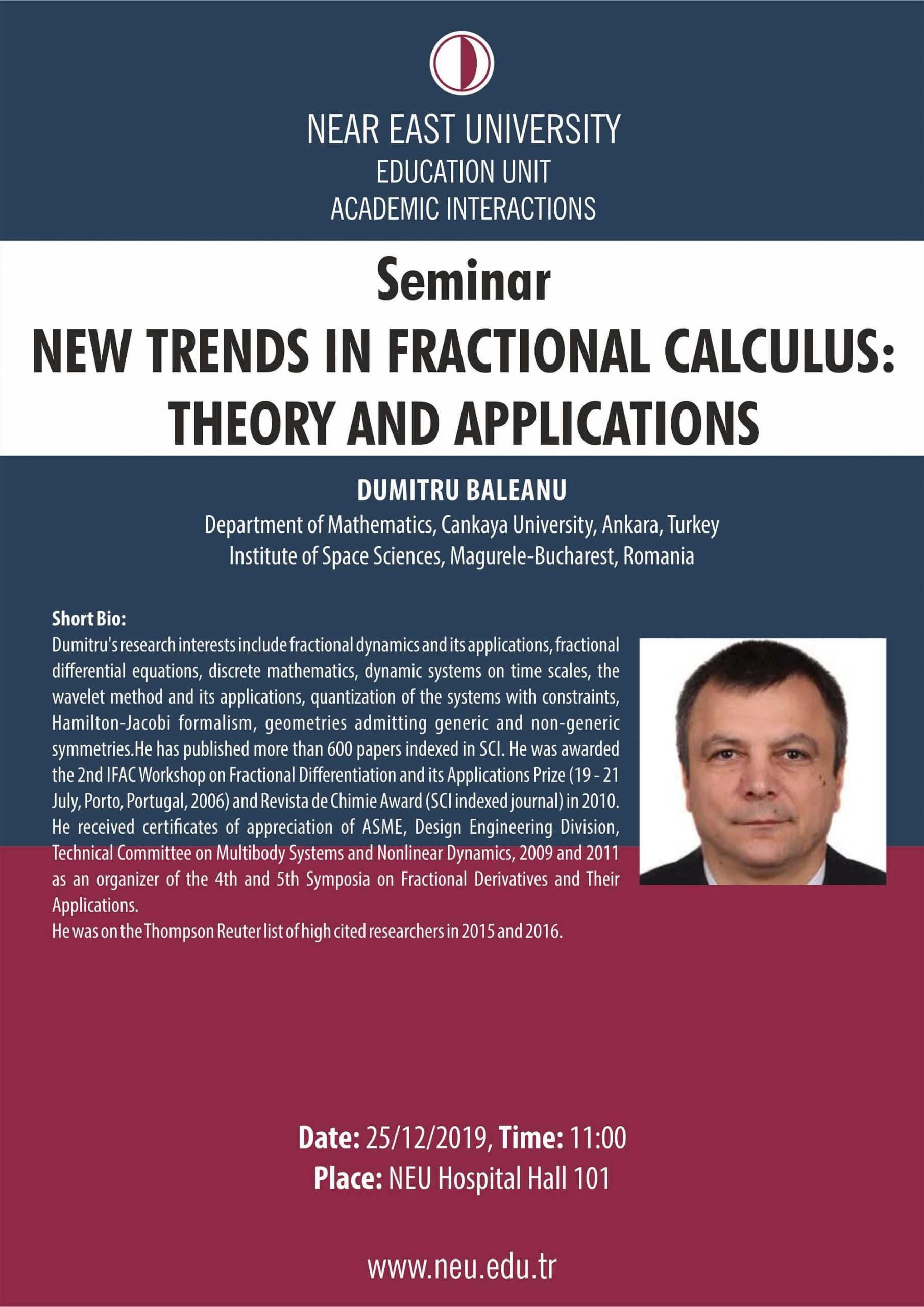 Seminar New Trends In Fractional Calculus Theory And Applications